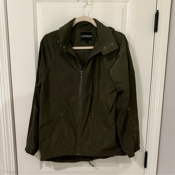 Express | Jackets & Coats | Express Olive Green Utility Jacket S | Poshmark